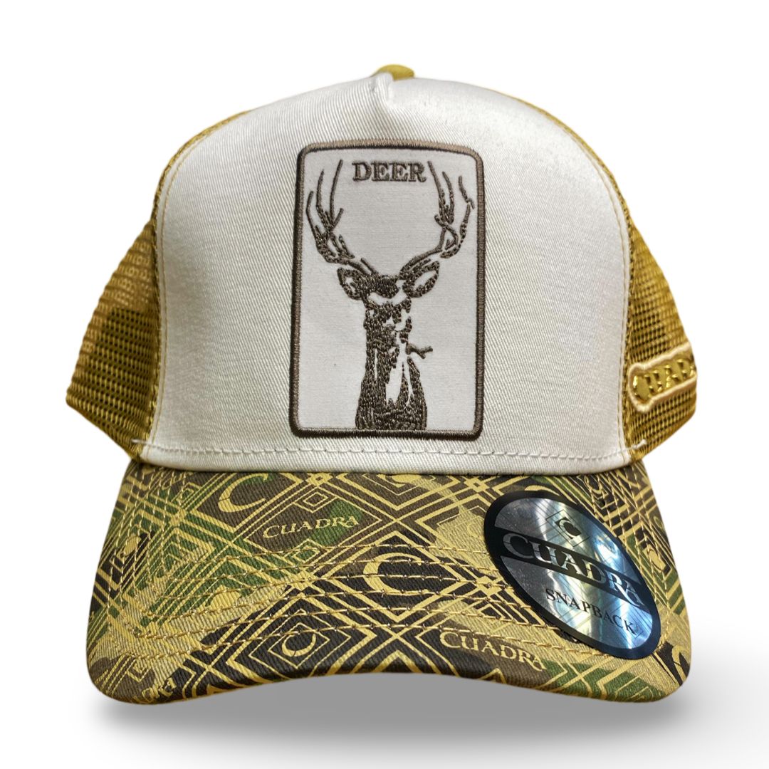 CUADRA | DEER YELLOW/WHITE SNAPBACK OSFM – Franko Boots