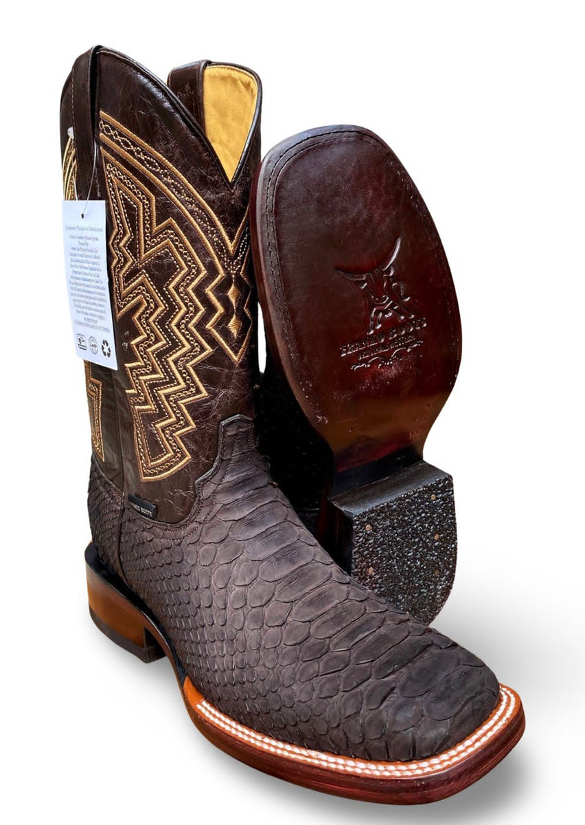 Franko Boots Mens Bulldog Python Cafe Original