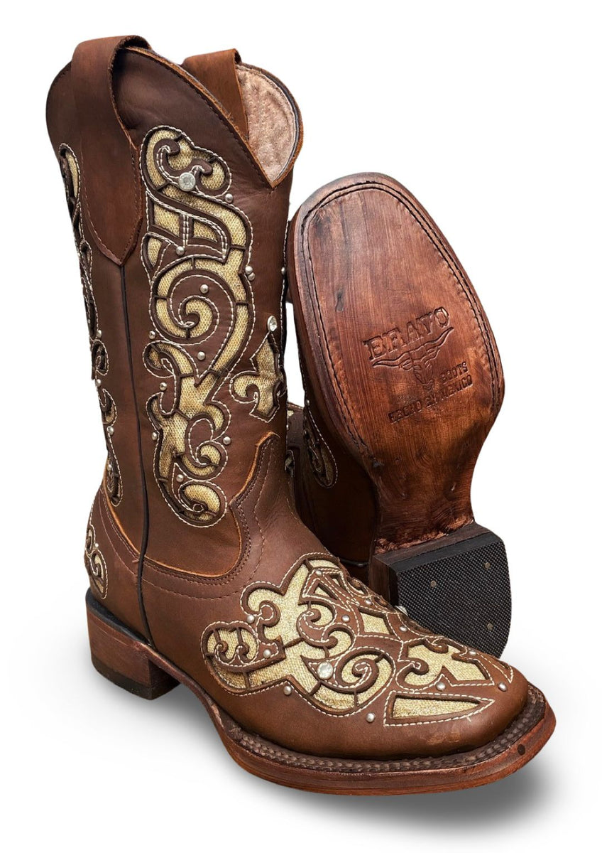 Bravo Boots Women's Lazer Crazy Tan Bulldog – Franko Boots